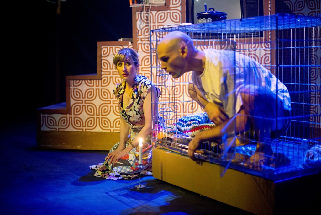 Lauren Ward as Meredith Parker and Rob Compton as Bat Boy in BAT BOY ...